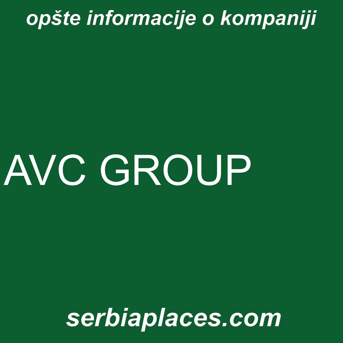 AVC GROUP - Radno Vreme, Adresa, Telefon